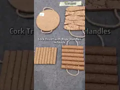 Eco Cork Table Placemats Pot Coaster Cutlery Cork Trivet Durability Toxicless