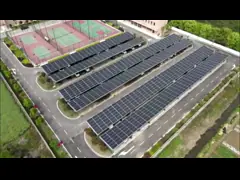 車が付いている電気自動車のための太陽基づいた充電ステーション- -格子技術