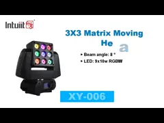 9*10W RGBW 4 In 1 LED Wash Moving Light High Brightness