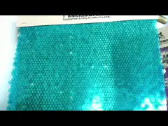 Blue Sequin Embroidery