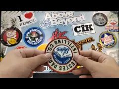 Laser Cut Custom Logo Embroidery Patches Heptatus Shape Iron On Style