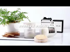 브랜드 주택 장식 칸델라는 Lid와 치료하는 크리스탈 고급 글라스 소이 왁스를 진동시킵니다