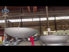 Round 20mm ASME Dished Head Dimensions Plate Pressure Vessel Ends Petal Dished