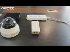 How to install a PoE injector with router and seurity camera, view the video.