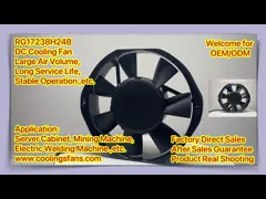 17238 DC 24v Axial Cooling Fan 170x150x38mm