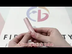 ISO9001 Pink Aluminum Lip Balm Containers color spraying surface