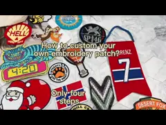 Wholesale Custom Personalized Embroidery Patches 12 Clolors Per Design Washable