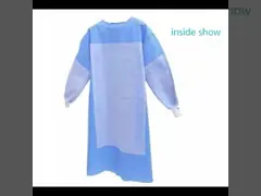 Breathable Surgical Gown Non Woven Adjustable For Hospital