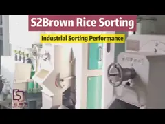 Brown Rice Color Sorter Machine Processing Line