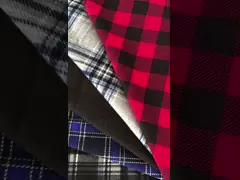 China Custom Design Polyester Tricot Knit Fabric Check Printed 3-4 Grade Colour Fastness for sale