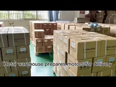 Hetai warehouse prepares motors for delivery