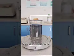 Cleaning Wastewater Treatment Jar Test | Coagulant & Flocculant