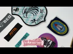 Embroidered Custom Chenille Patches Chenille Logo Patch For Clothing