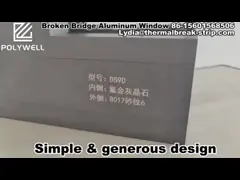 Mosquito-Proof Aluminium Three-Layer Glazing Window with Aluminum Insulation System Window