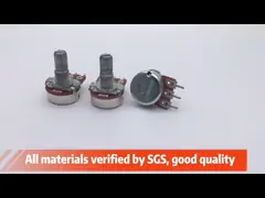 Potenziometro rotatorio del film del carbonio del potenziometro del controllo del volume di lunga vita di Potentiomer di serie WH148 per audio