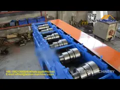 Long time service PLC control automatic door frame roll forming machine high precision and smooth 2018 new type