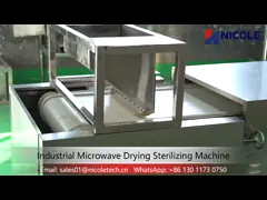 China SUS 304 Microwave Dryer Machine Multifunctional Food Drying Equipment for sale