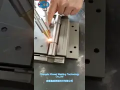 The stainless workpiece's welding of laser welder