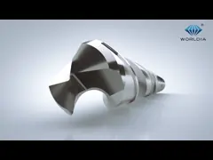 Diamond Coating Solid Carbide End Mill Cutting Tools For Carbon Steel