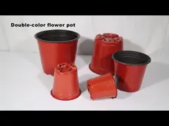 China Professional Plant pots pp Lowest price soft brown colour plastic flower pot plastic with great price for sale
