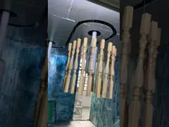 Hanging spraying line