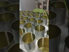 Prevención de la caída de la pintura redonda con tapa de lata abierta completa y personalizada con tapa de lata impresa fácil y abierta