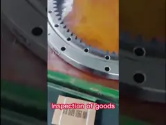EXCAVATOR SWING BEARING CHECKING AND SHIP