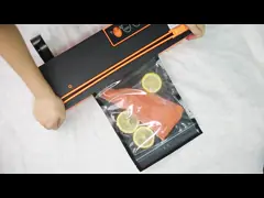 black & clear vacuum sealer bag