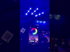 RGBは内部車ライトを制御したLED車の大気ライト大気ライトがフィート ライトを導いた
