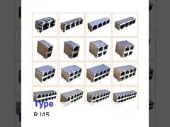 China PCB RJ45 Alternative Connector 1x6 RJ45 8P8C Modular Connector With Led for sale