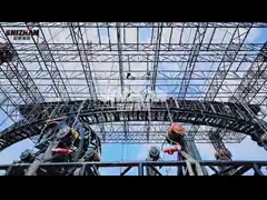 Outdoor Aluminum Concert Stage Light Truss Curved Roof Truss System
