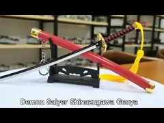 Demon Slayer Tsugikuni Yoriichi Nichirin Anime Katana portachiavi spada 22 cm