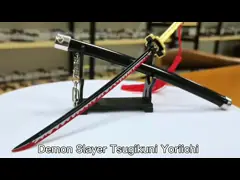 Demon Slayer Tsugikuni Yoriichi Nichirin Anime Katana portachiavi spada 22 cm