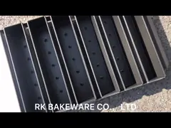 7 Straps Nonstick Aluminum Toast Bread Rusk and Cake Rusk Pan