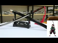 22cm Sword Mini Katana Keychains Anime Figure Tanjiro For Men