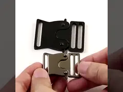 Metal Side Quick Release Buckle , Diy Bag Webbing Replace Horn Military Belt Buckles