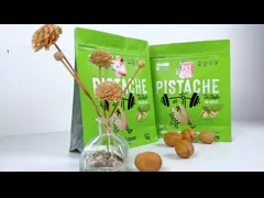 China 1kg Stand-Up Zipper Pouch with Flat Bottom - 20-200 Micron Thickness for Pistachios and Dried Food Packaging for sale