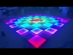 Rainbow+3D mirror LED dance floor stage light