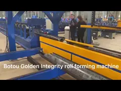 Highway guardrail roll forming machine