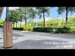 China Straight Boom 3-6m Parking Barrier Gate 1.8-6s Running Speed Adjustable Security Boom Gate for sale