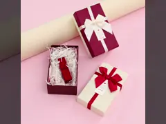 China Two Pieces Cosmetic Box Packaging Lip Gloss Custom Boxes With Ribbon for sale