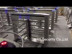 Full Height Single Entrance Mechanism Full Size Turnstile For Railway Station