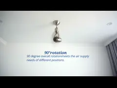 Modern 14 Inch Nickel DC Small Rotating Ceiling Fan Remote Control