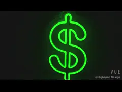 Customized Led Lighting Sign Letters Led Neon Sign Money Neon Sign dollar sign