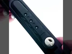 工業用平面ロック通信キャビネット制御キャビネット配電ボックスブラックプラスチックフラットロックパスワード