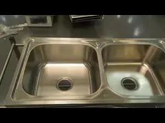 1000*500mm stainless steel kitchen sink with drainboard mirror surface finished