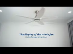 Decorative 60 Inches Plastic 5 Blades Ceiling Fan With 5 Speed Remote Control