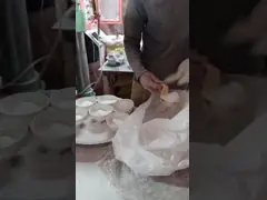 White plate with decal paper