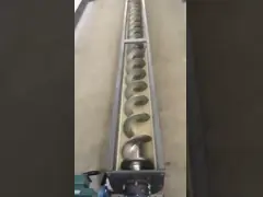 China Sewage Stainless Steel Auger Conveyor , 500mm Industrial Screw Conveyors for sale