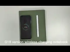 Custom A5 Pu Leather Wireless Charging Notebook Business Multifunction